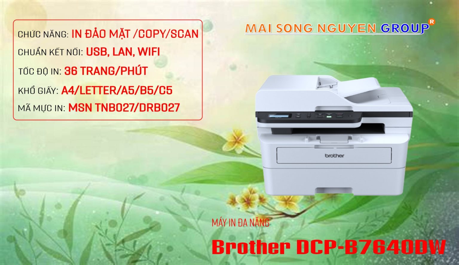 Mai Song Nguyễn Máy In Laser Brother DCP-7640DW